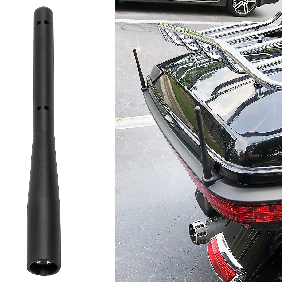 KSaAuto 4.5 Inch Short Antenna for Harley Davidson Motorcycle 1998-2024 Stubby Antenna Replacement Accessories
