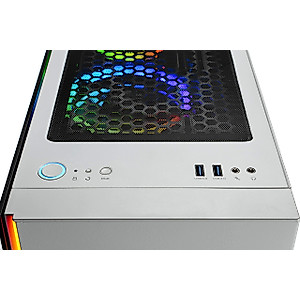 SkyTech Archangel 3.0 Gaming Computer PC Desktop - Ryzen 5 3600 6-Core 3.6GHz, RTX 3060 12GB, 1TB SSD, 16GB DDR4 3200, RGB Fans, AC WiFi, 600W Gold PSU, Windows 11 Home 64-bit, White