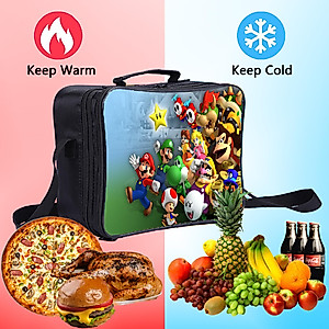 Qushy Yoshi's Crafted World Unisex Lunch Box Picnic Bag (G)