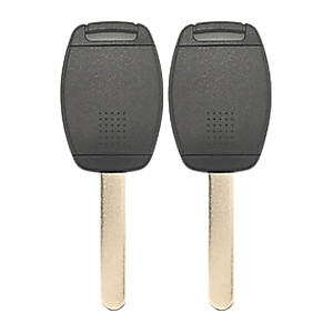 BEST KEY SOLUTION, Keyless Entry Remote, Car Key Fob Shell Cover Replacement fits to 2003 2004 2005 2006 2007 2008 2009 2010 2011 2012 Honda Accord Civic CR-V Pilot (Pack of 2) (3 Button)