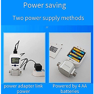 cjc Digital Gas Flow Meter Tester, Portable Gas Mass Air Nitrogen Oxygen Flow Rate Meter (MF5706 (0-20L/min))