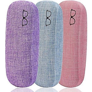 ZONLY Eyeglasses Case,(6 Piece) Unisex Hard Shell Eyeglasses Cases Protective Case For Glasse