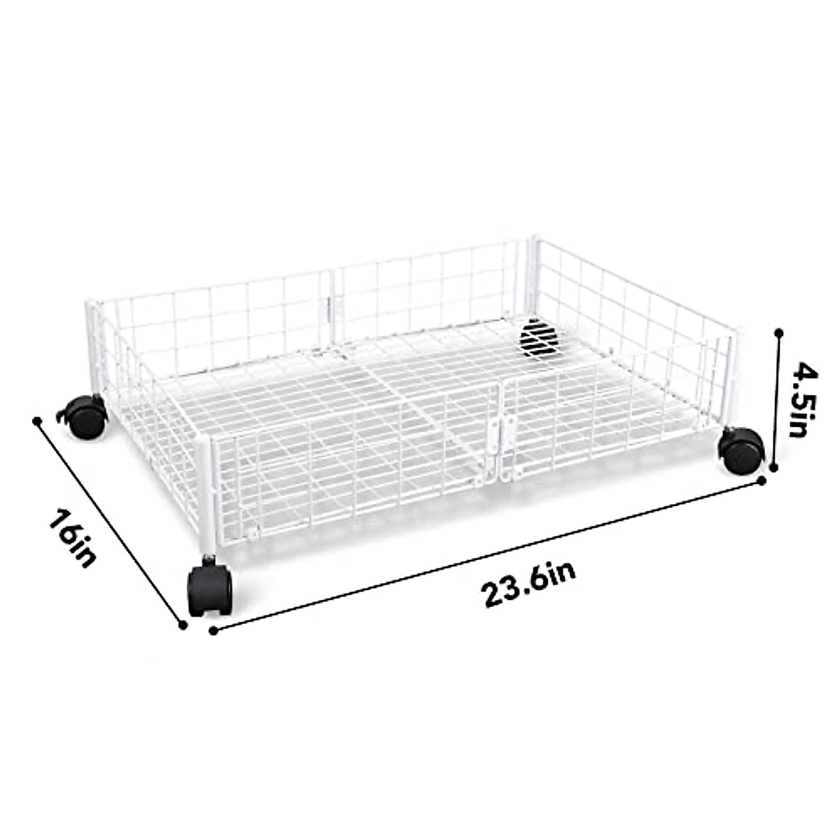 Under Bed Storage with Wheels,Under Bed Storage Containers,Underbed Storage Containers,Under Bed Shoe Storage Organizer Drawer,Under the Bed Storage Containers for Bedroom Clothes Shoes Blankets -2PC