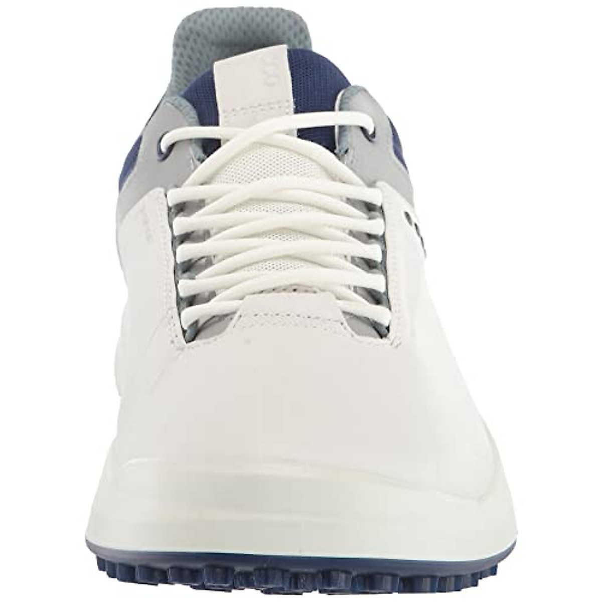 ECCO Men's Core Hydromax Water Resistant Golf Shoe, White/SILVERMETALLIC/Blue Depths, 10-10.5