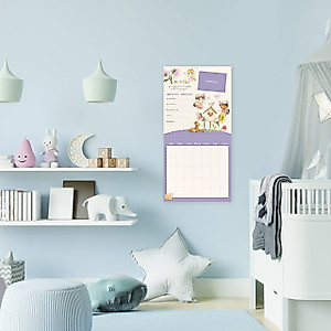 Baby's First Year Book & Calendar with 54 Stickers By Bright Day – Capture Milestones with Baby's First Year Calendar – Keepsake Memory Journal for Newborns