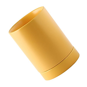 Cabilock 1 Set Kitchen Ceramic Utensil Holder Countertop Kitchen Utensil Crocks Holder Caddy for Cooking Tool Utensils Flatware Organizer Yellow