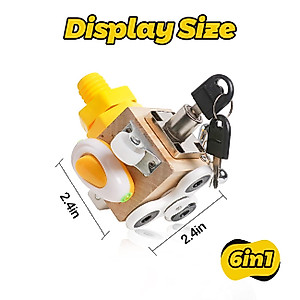 SHAPGEI Busy Cube Sensory Busy Board Activity Montessori Toys Toddler Travel Toys Educational Learning Toys for Babies 18-24 Month 1 2 3 Years Toddlers