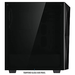 Rosewill SPECTRA X-Blue ATX Mid Tower Gaming PC Computer Case, Supports 240mm & 360mm Liquid Coolers, 4 Dual-Ring Blue LED Fans, Steel Airflow Mesh, Tempered Glass