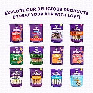 Treatly USA Collagen Wraps 6-7x1.5 Dog Chew Treats - Chicken Marinade Flavor, 12 Count/1 Pack