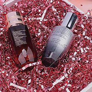 Uptotop 4oz Crinkle Cut Paper Shred Filler for Gift Wrapping Basket Filling, Birthday, Christmas, Thanksgiving, Wedding, Mother's Day, Glitter Pink (4 oz)