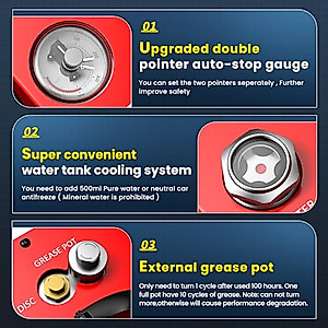 GX PUMP CS4 Portable PCP Air Compressor, 350W Powerful Motor,Max 5800Psi/40Mpa, Water and Fan Cooling, 5 Hours Continous Work, 12V Auto Stop PCP Air Rifle Paintball Air Compressor