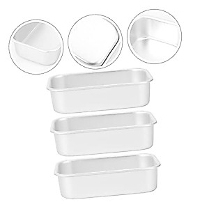 Abaodam Toaster Oven 6 pcs Tools Bake Breakfast Homemade Silicone Mold Gel Cover Stick Silver Mini Shape Trays Stone Oval Minimalism Gadget Bakeware Tin Oven Lid Heat Meat Pans Small