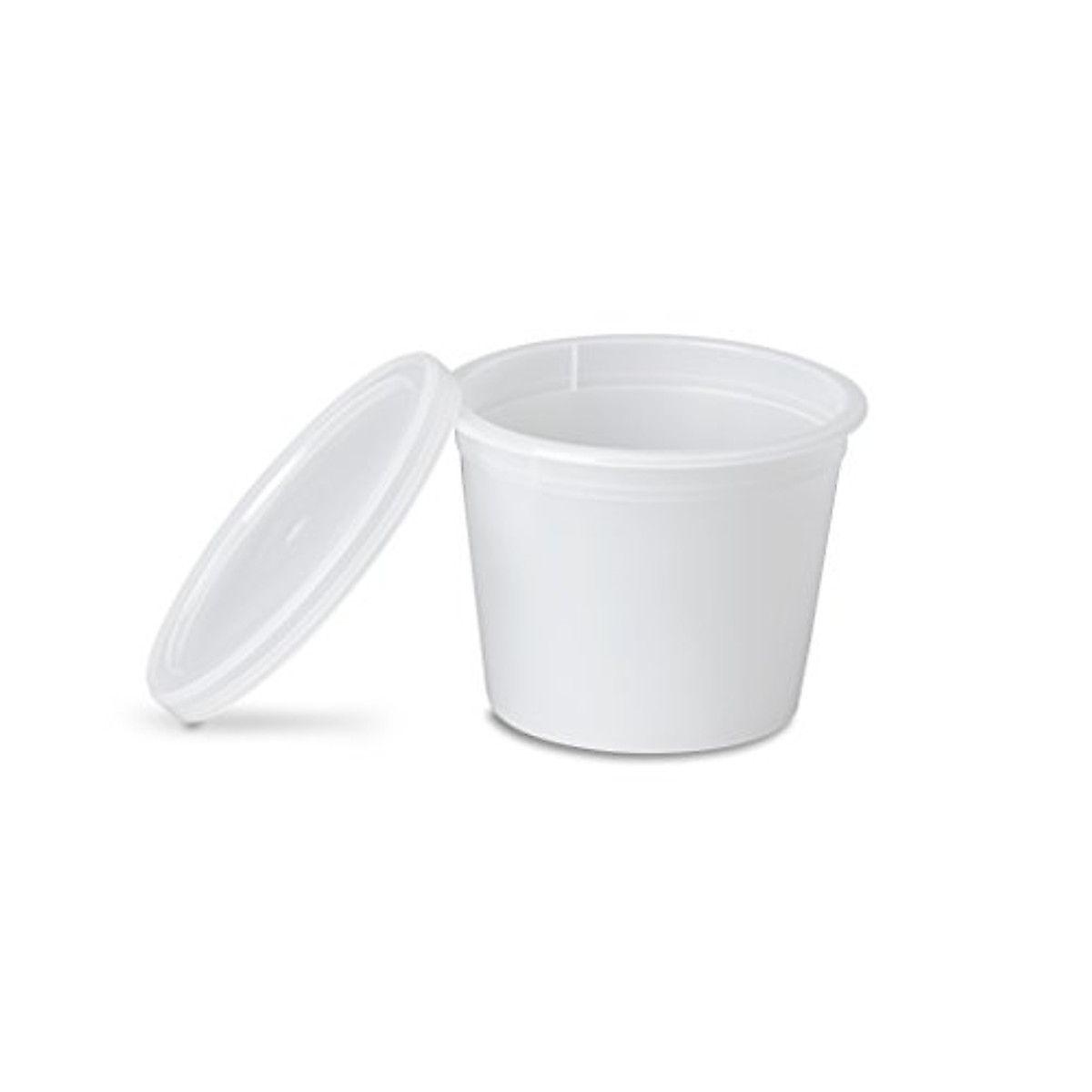 Bariatric Food Portioning Containers with Easy Secure Lids by OakRidge Products (4 Ounce) (50 Pack)