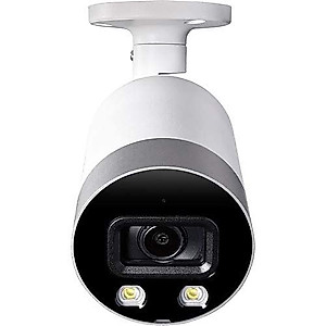 Lorex E891AB Indoor/Outdoor 4K Ultra HD Smart Deterrence IP Security Bullet Camera, 150ft IR Night Vision, Color Night Vision, Audio, Only Camera No Cable (Renewed)