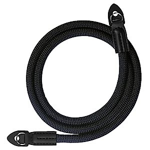 VKO Camera Strap,Rope Camera Strap Compatible with Sony Canon Nikon Fuji DSLR SLR Mirrorless Camera Rope Strap 100cm Black