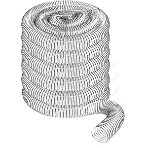 2.5" x 50’ Ultra Flex Clear Vue Heavy Duty PVC Dust Debris and Fume Collection Hose MADE IN USA!