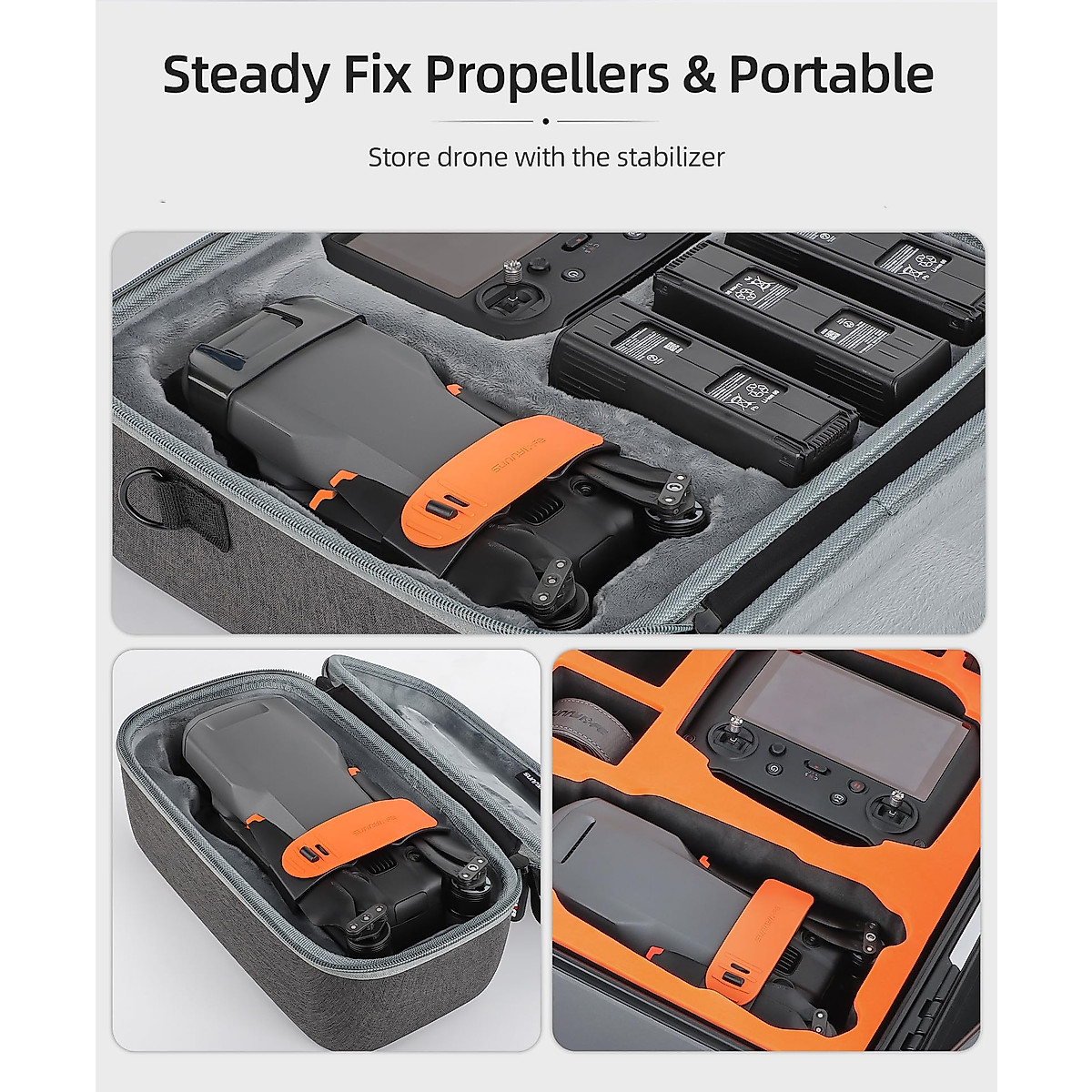 Mavic 3 Pro Prop Holder Propeller Fixator Stabilizer Bottom Cover Protector For DJI Mavic 3/3 Pro / 3 Classic Drone (Black)