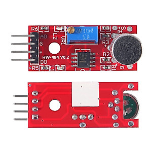 Coliao 8pcs Microphone Sound Sensor KY-037 High Sensitivity Sound Voice Detection Module with Digital and Analog Output Sensors DIY Kit