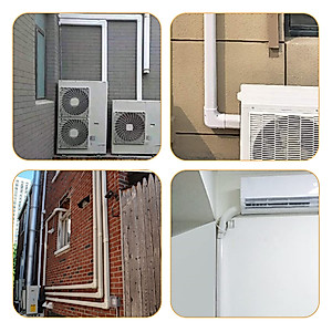 LBG Products PVC Decorative Line Set Cover Kit 3" W 9Ft for Central AC & Heat Pump Systems,Ductless Mini Split Air Conditioner