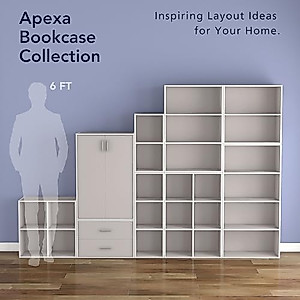HOMES: Inside + Out Apexa 2-Drawer Wooden Stackable Storage Drawers, Small Food Pantry Cabinet, Cajonera De Madera, Underbed Drawer Dorm Teen Room Decor & Bedroom, Home Office, Kitchen, Taupe Grey