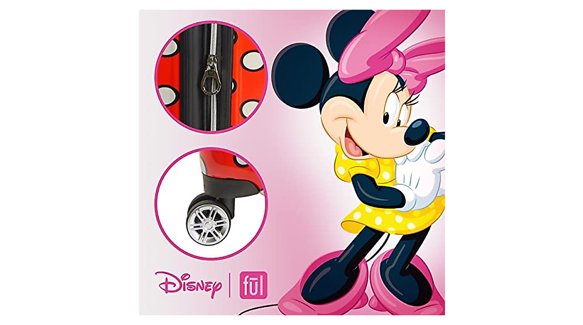FUL Minnie Mouse 29" Rolling Luggage - Polka Dot Design