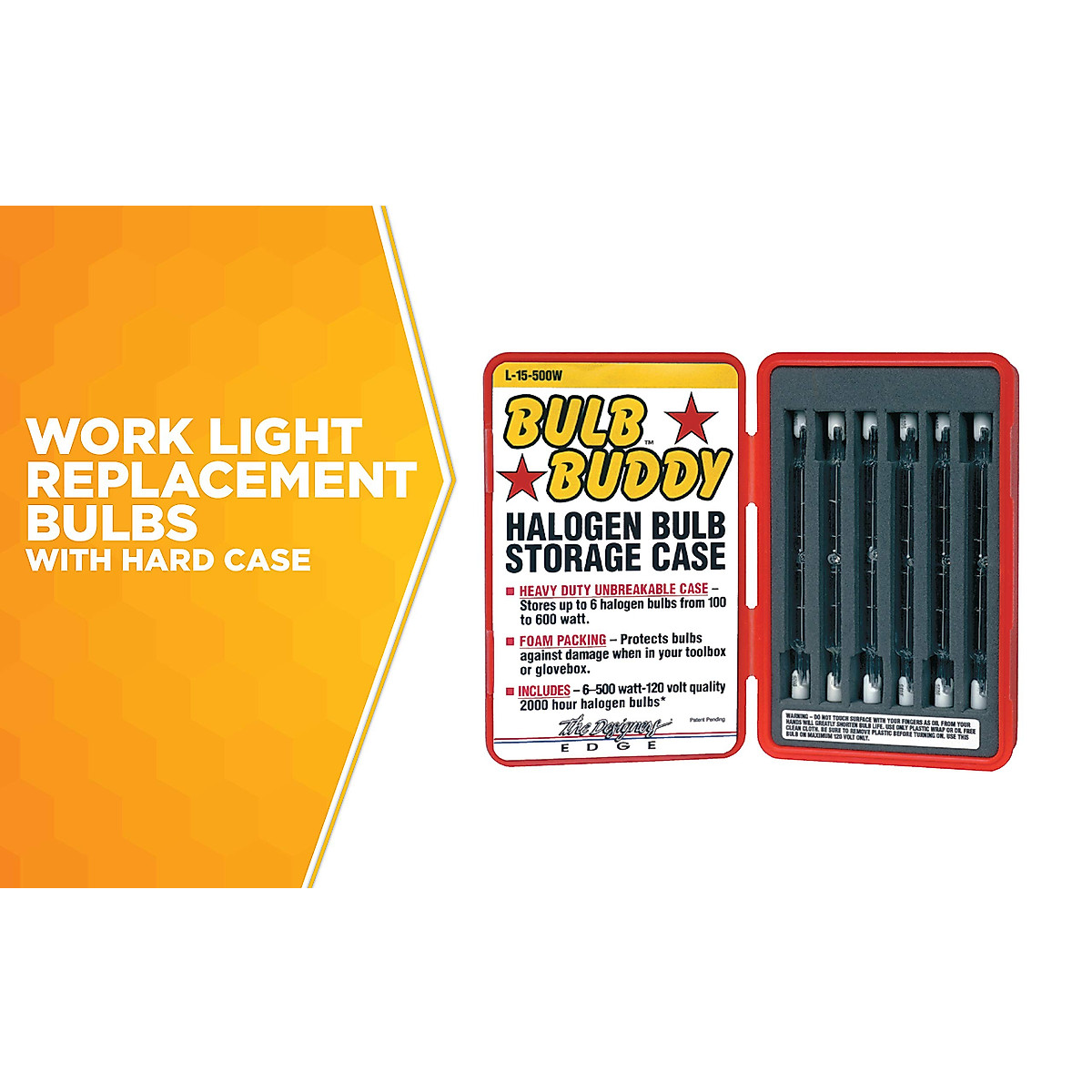 Woods L15 L15SW 500 Watt Quartz Halogen Replacement Bulbs, 6 Pack, 6 Count (Pack of 1), Multi