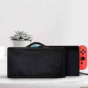 TXEsign Dust Cover for Nintendo Switch , Oxford Nylon Protective Dust Guard with Back Cable Port (For Docked Console)