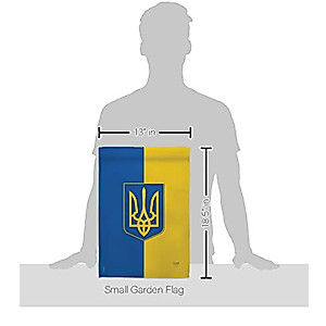 Ukraine Garden Flag Bandera de Ucrania Breeze Decor Indoor Tapestry Suppport Україна Outdoor Home Decorations House Banner Wall Hanging Small Yard Stand With Ukrainian Gifts Made In USA