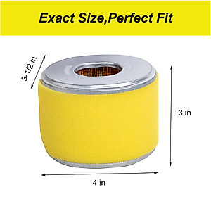 DemJamr 2 Pack GX270 Air Filter for Honda GX240 8HP GX270 9HP Engines, Replaces 17210-ZE2-505 17210-ZE2-822 17210-ZE2-515 Air Filter