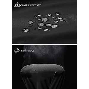 BGOWATU Men's Athletic Hiking Shorts Stretch Quick Dry Sports Gym Shorts with Zipper Pockets for Fishing Travel Black M