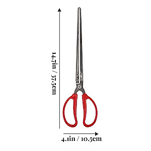 BESTonZON Grilling Tong Nabber Litter Trash Clamp Multi-Function Tool Mud Picker Live Household Steel Slip EEL Cooking Anti- Garden Grabber Long Home BBQ Multi- Reacher Portable Style Up