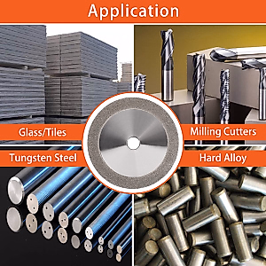 3 Inch 150 Grit Diamond Grinding Wheel Cutter Grinder Tool with 1/2" Bore for Grinding Hard Alloy, Glass, Tiles and Ceramics 78x12.7x10x15mm 1Pc