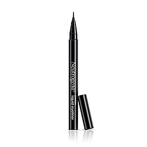 Neutrogena Precision Liquid Eyeliner with Honey & Coconut, Hypoallergenic, Smudge- & Water-Resistant Eyeliner Makeup for Precise Application, Jet Black, 0.013 fl. oz