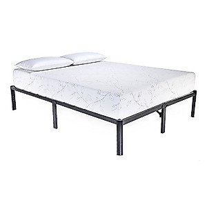 V&LX 14 inch Tall (Queen) Heavy-Duty Steel Slats/1.0T Steel Frame/V1401/Bed Frame (Queen)