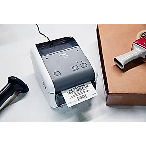Brother TD-4520DN Entry Level Direct Thermal Desktop Printer, Print Labels and Receipts, 300 dpi, 6ips, USB 2.0