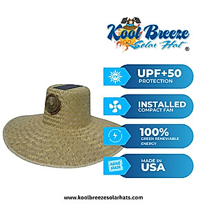 Plain Gardener Solar Hat - Sun Hat with Fan, One Size