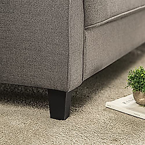 ZINUS Sayan Loveseat Sofa / Easy, Tool-Free Assembly, Sand Grey