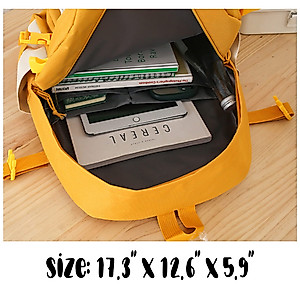 KOVPIFB Kawaii Backpack Cute Style 5 PCS Backpack Set,Cute Plush Pendants & Pins Aesthetic School Bags for Teen Girls Pink