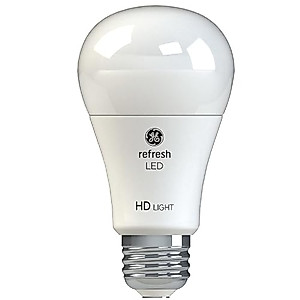 GE Refresh LED Light Bulbs, 60 Watt, Daylight, A19 (4 Pack)