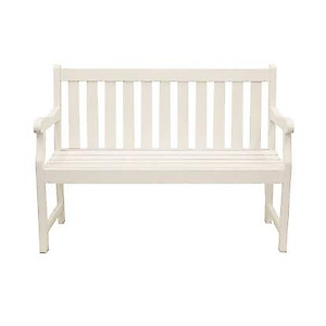 Décor Therapy FR8578 Outdoor Bench, White