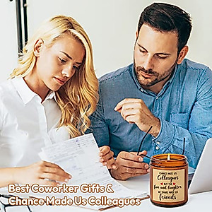 Coworker Leaving Gifts - Chance Made Us Colleagues - Friendship Gifts for Female Friends, Birthday Gifts for Coworkers - Going Away, Goodbye, Farewell Gifts (Brown)