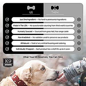 K9 Connoisseur Single Ingredient Dog Bones Made in USA for Small Breed Dogs Natural Long Lasting Marrow Filled Bone Slice Chew Treat Best for Dogs Or Puppies Up to 15 Pounds 3 Pack of 6 Slices