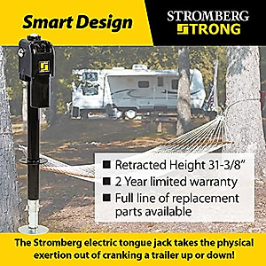 Stromberg Carlson JET-5000 5000 lb. Electric Tongue Jack - Black