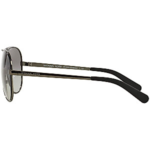 Michael Michael Kors Women's MK5004 Designer Sunglasses, Gunmetal/Black