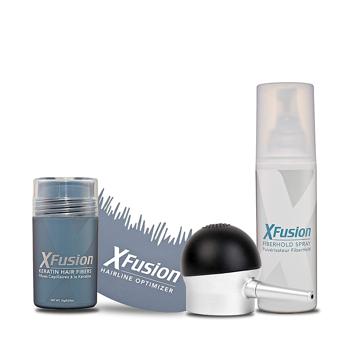 XFusion Keratin Hair Fibers - Medium Brown (3g Travel Size)