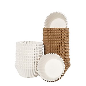 Cupcake Liners, 700 Pcs Muffin Liners, Standard Size Cupcake Wrappers of 2 Colors for Wedding and Birthday by DualFerv