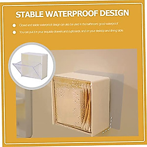 FOMIYES Box Desktop Storage Box Desktop Stand Cotton Pad Container Cotton Pad Dispenser Cotton Balls Swab Holder Cosmetic Pads Container Wall- Mounted Cotton Pad Holder Cotton Pad Box