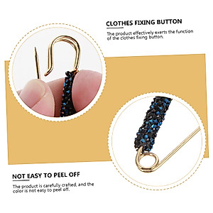 Anneome 2 Pcs Change The Waistband to Small Pins Shirt Pin Brooch Bridal Cape Sweater Shawl Clip Women Clothes Brooch Clothes Pin Women Sweaters Miss Cardigan Skirt Rhinestones