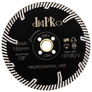 Diapro 6" Granite Blade Diamond Cutting Blade for Cutting and Grinding Granite Marble Porcelain Tile (6"-1pc)…