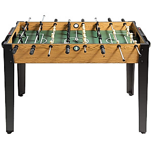 Giantex Foosball Table, Wooden Soccer Table Game w/Footballs, Suit for 4 Players, Competition Size Table Football for Kids, Adults, Football Table for Game Room, Arcades (48 inch, Wood)